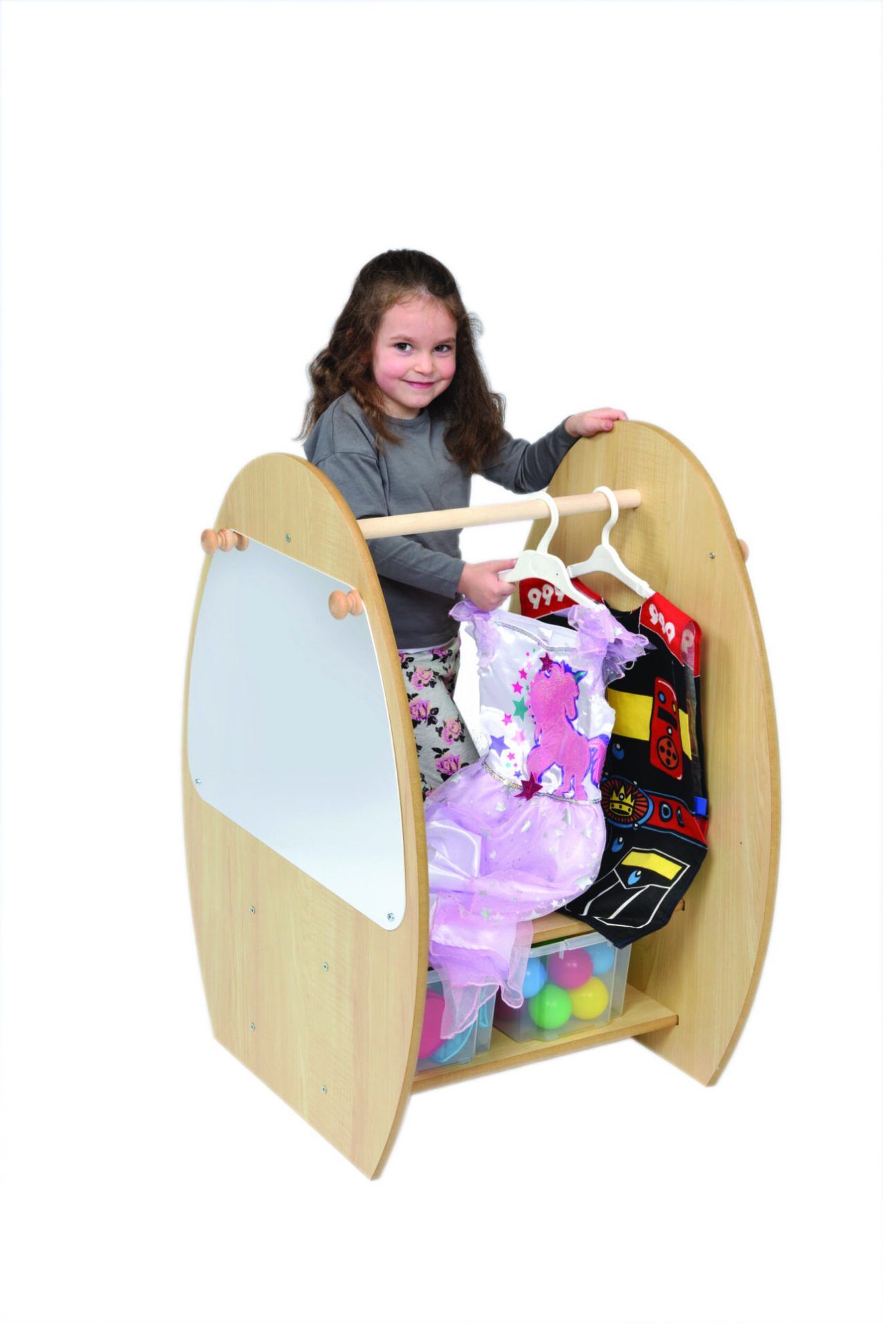 Mini Dress Up Trolley with Clear Trays - Twoey