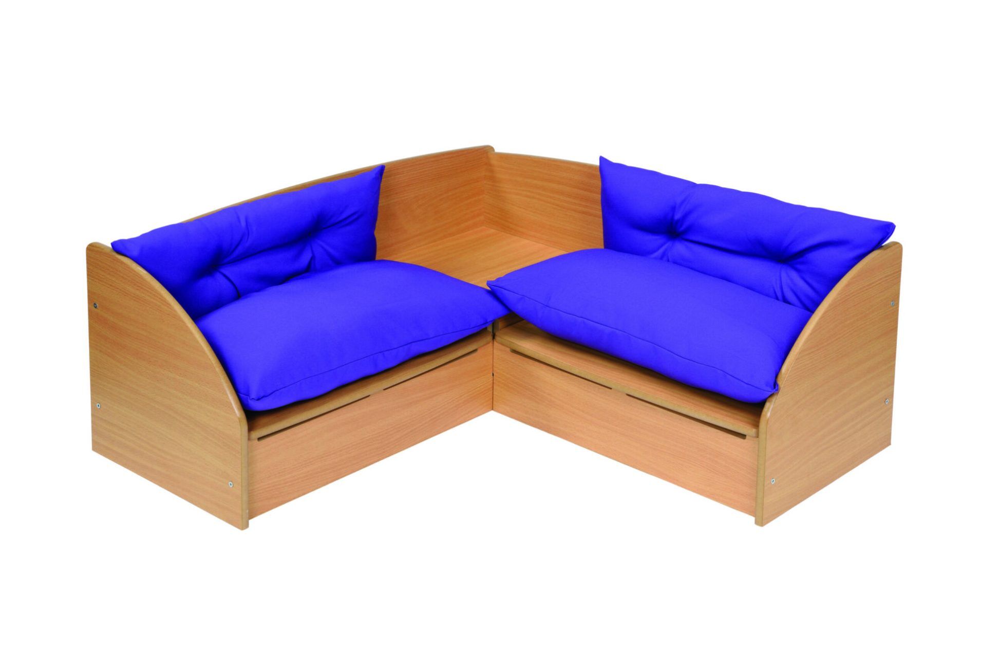 Reading Corner Seat with Purple Cushions - Twoey