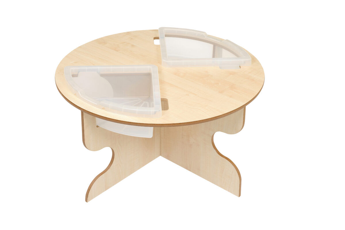 Toddler Tray Table 460mm High with Inset Trays - Twoey