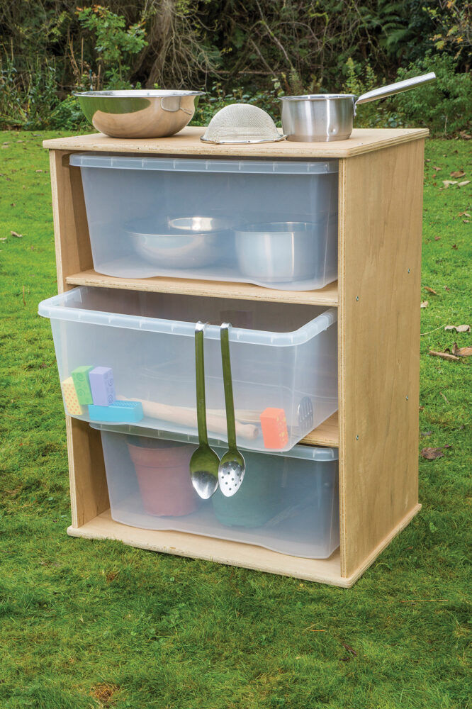 Large Outdoor Storage 3 with Clear Trays - Twoey